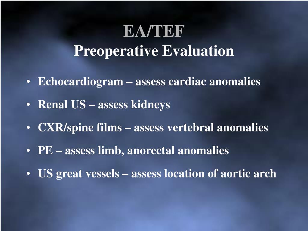 PPT - Thoracoscopic Repair of Esophageal Atresia With Tracheoesophageal ...