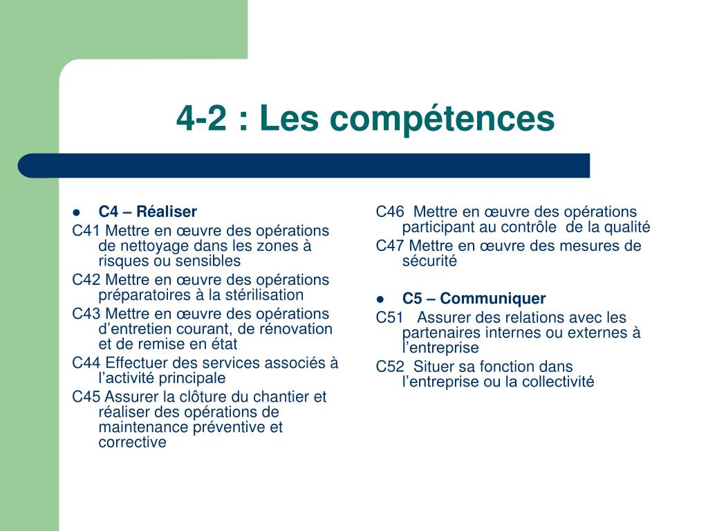 PPT - BEP Métiers de l’Hygiène, de la Propreté et de l’Environnement ...