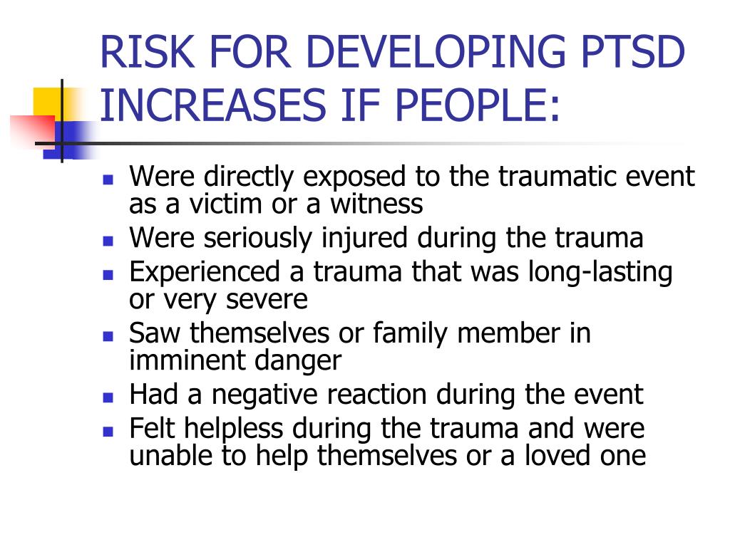 PPT - PTSD: NOVEL AND TARGETED DIRECTIONS IN TREATMENT PowerPoint ...