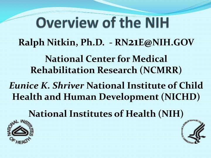 PPT - Overview of the NIH PowerPoint Presentation, free download - ID ...