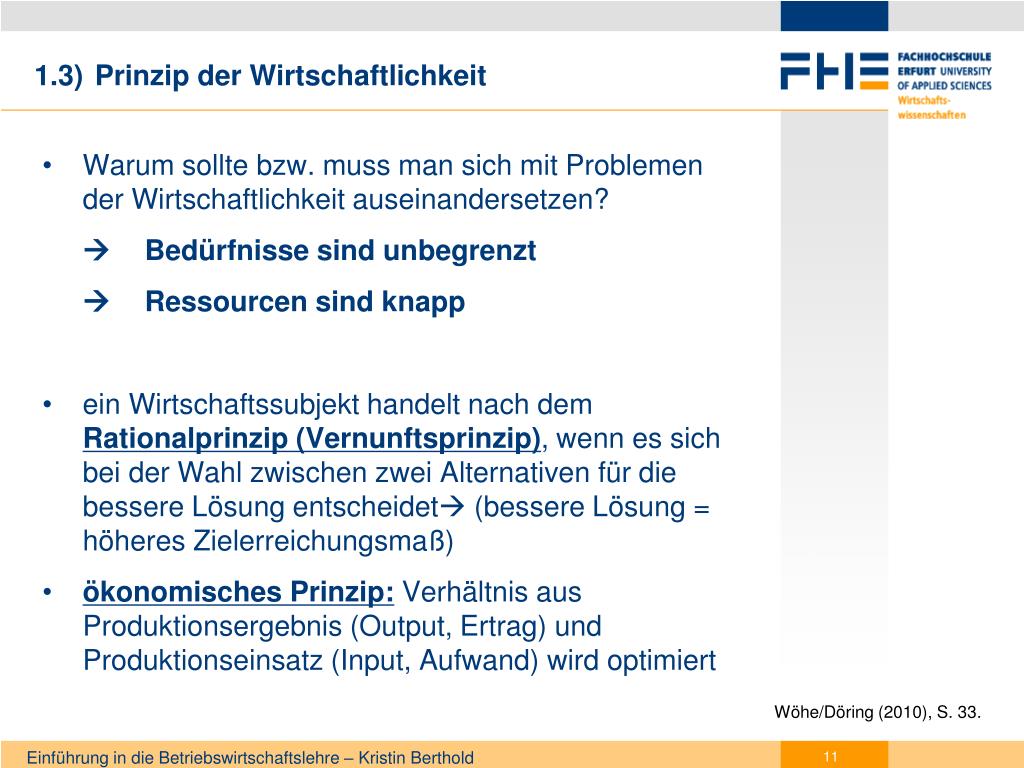 PPT - Kristin Berthold Fachhochschule Erfurt Fakultät Wirtschaft ...