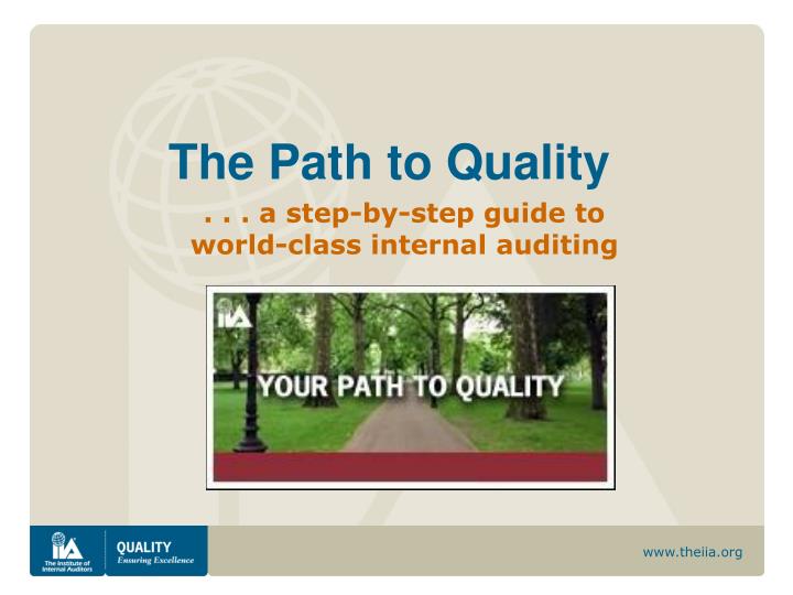 PPT - The Path to Quality PowerPoint Presentation, free download - ID ...