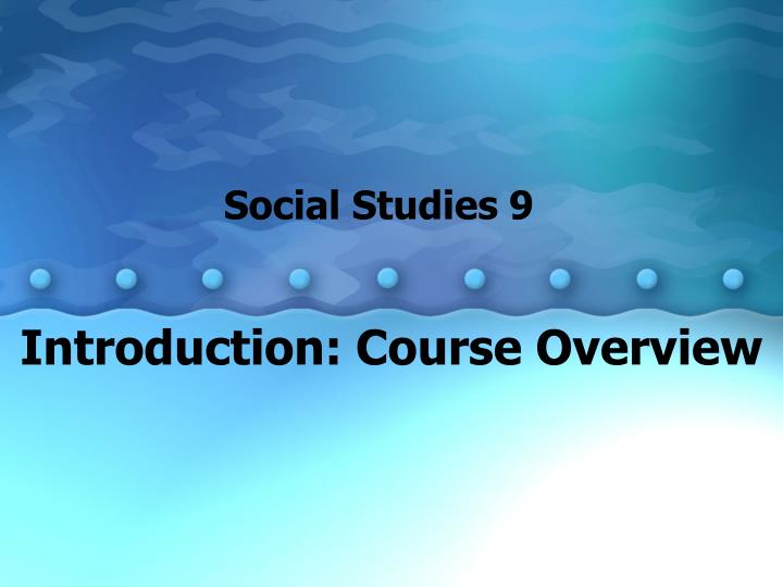 PPT - Introduction: Course Overview PowerPoint Presentation, free ...