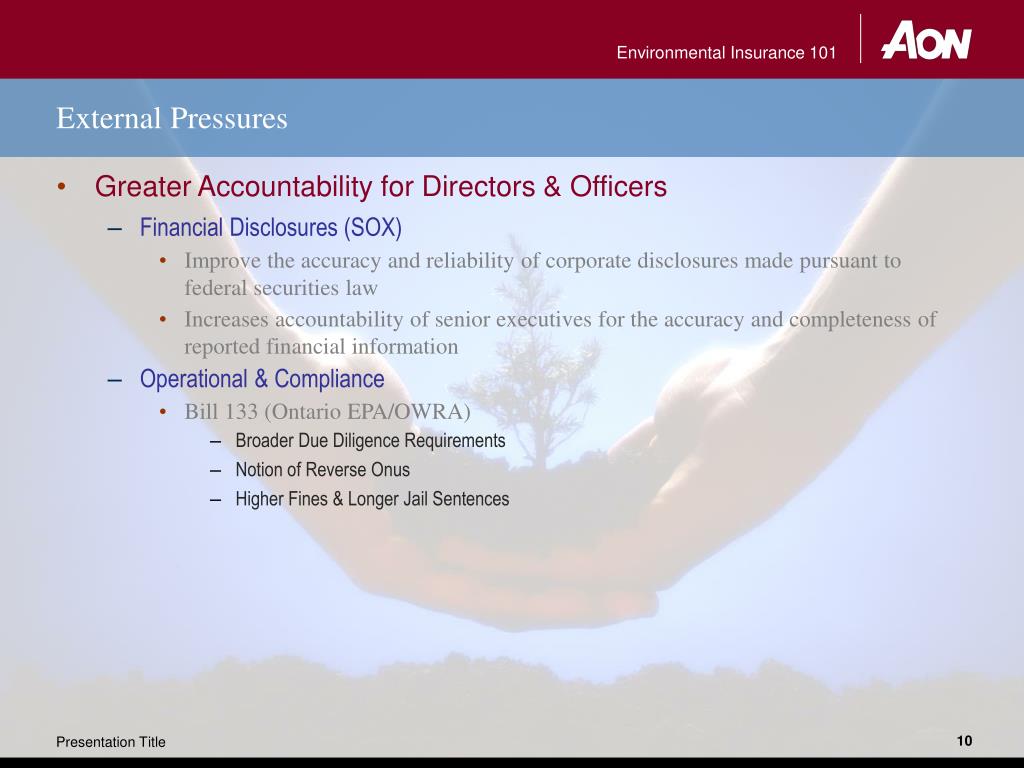 PPT - Environmental Liability Management & Risk Transfer Solutions ...