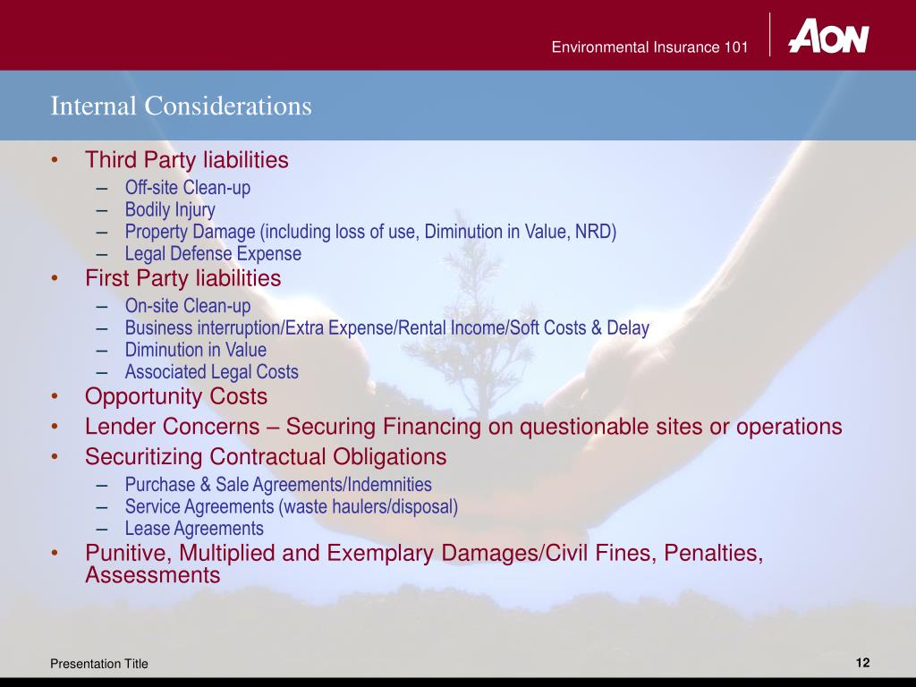 PPT - Environmental Liability Management & Risk Transfer Solutions ...