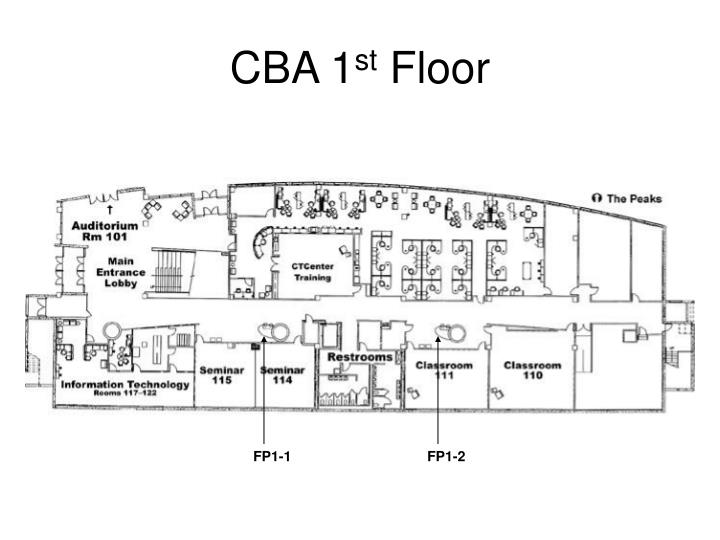 PPT - CBA 1 st Floor PowerPoint Presentation, free download - ID:3267424