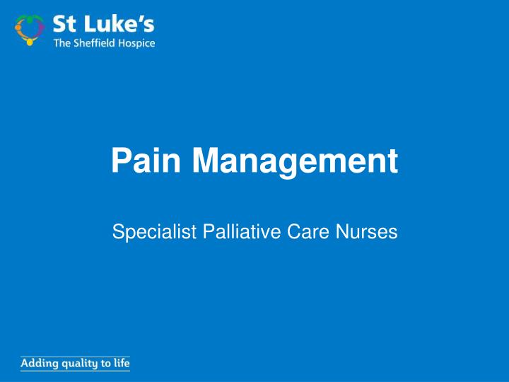 PPT - Pain Management PowerPoint Presentation, free download - ID:3267633
