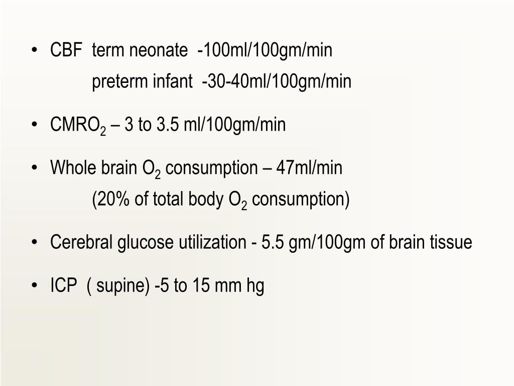 PPT - Cerebral Blood Flow -Regulation -Measurement of CBF & CMR ...