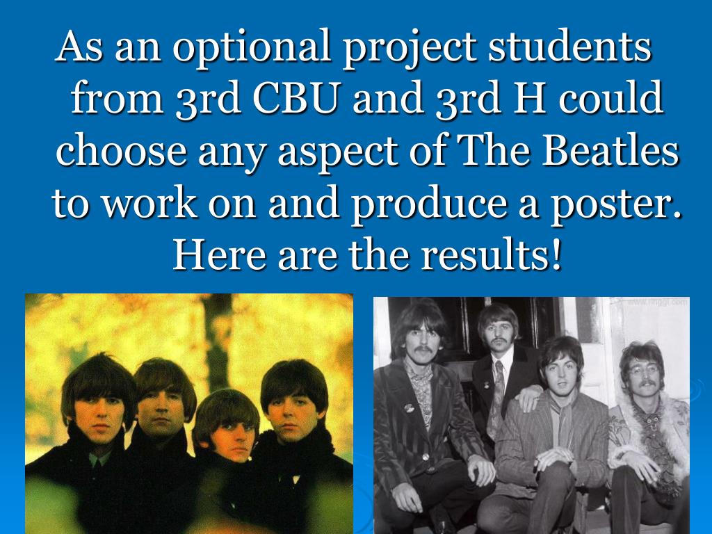 PPT - The Beatles Exhibition June 2007 - Instituto San Francisco de ...