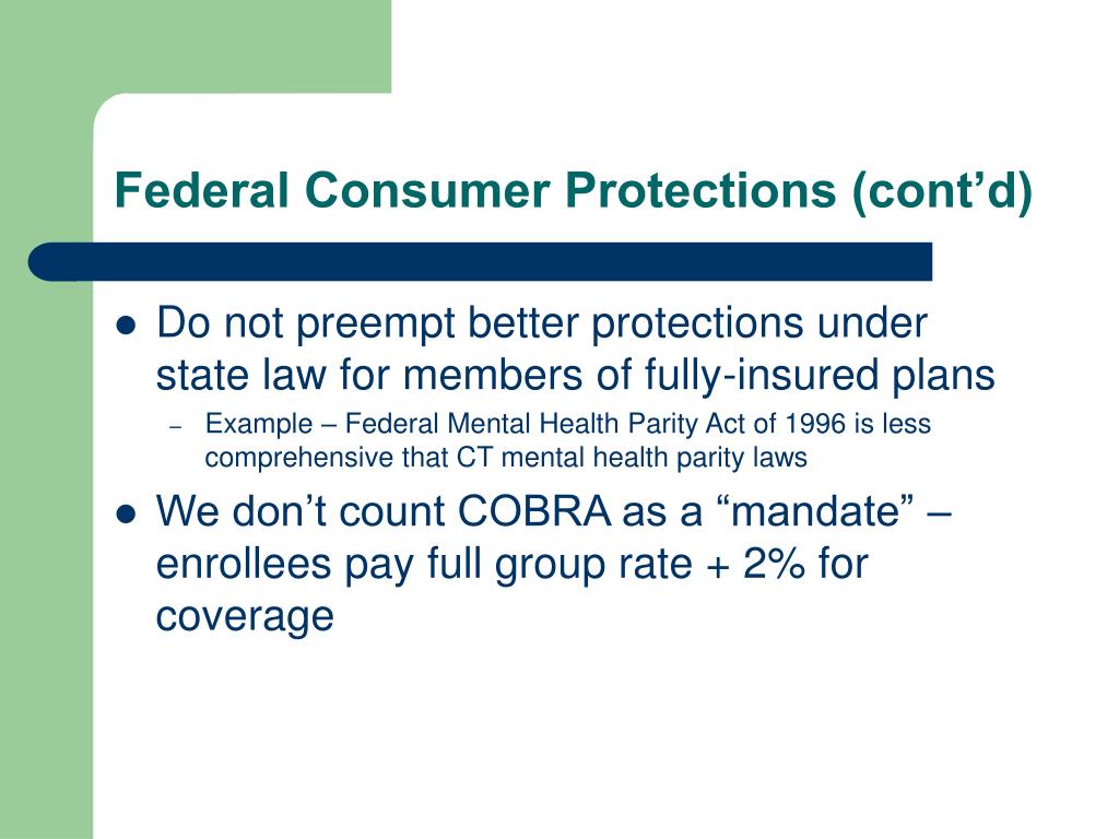 PPT - Consumer Protections under State & Federal Law Health First CCF ...