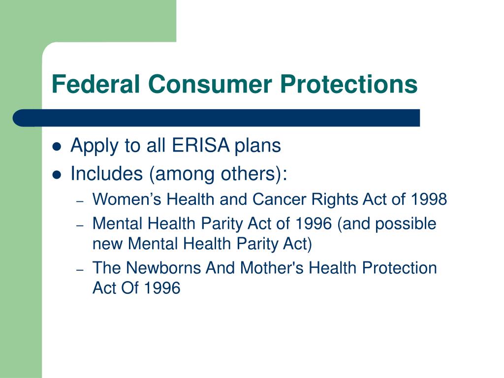 PPT - Understanding Consumer Protections: State and Federal Law in ...