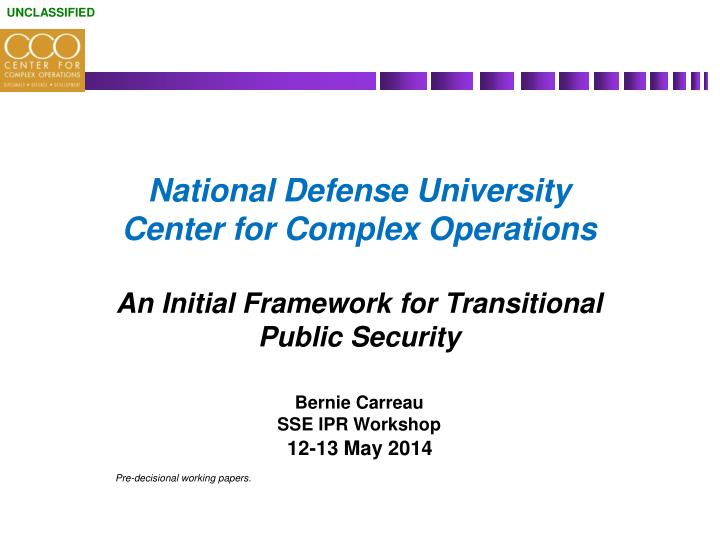 PPT - UNCLASSIFIED PowerPoint Presentation, free download - ID:3267961