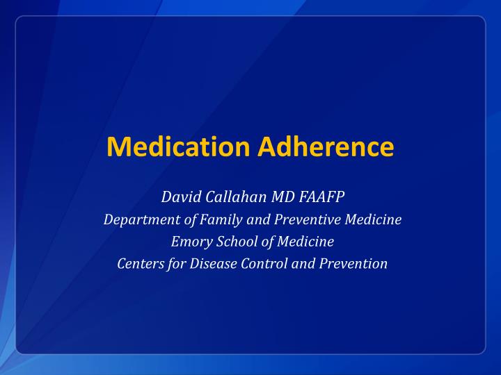 PPT - Medication Adherence PowerPoint Presentation, free download - ID ...