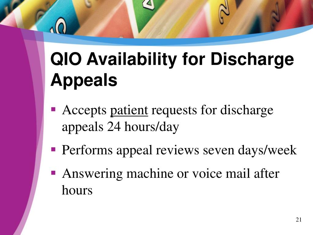 PPT - Notification of Hospital Discharge Appeal Rights Provider and QIO ...