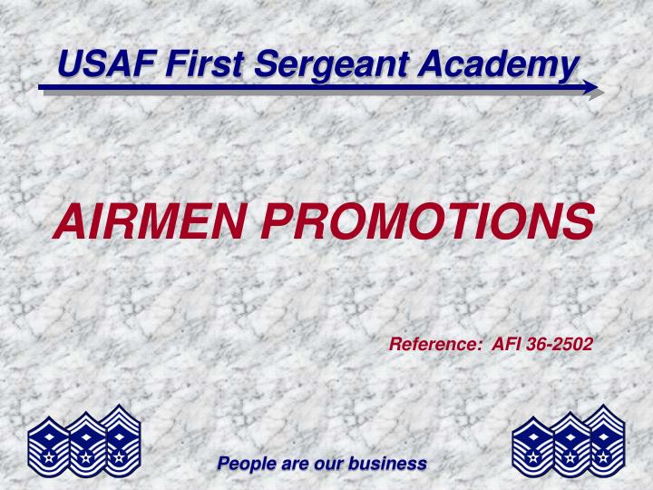 PPT - USAF First Sergeant Academy PowerPoint Presentation, free ...