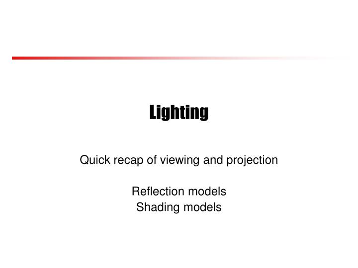 PPT - Lighting PowerPoint Presentation, free download - ID:3268452