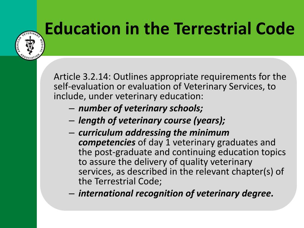 PPT - Analysis of Veterinary Education Programs for Public & Private ...