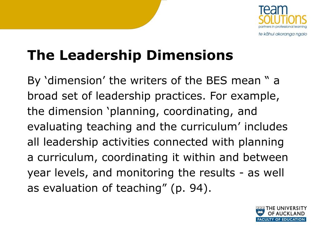 PPT - Aspiring Principals utilising the Leadership BES to promote ...