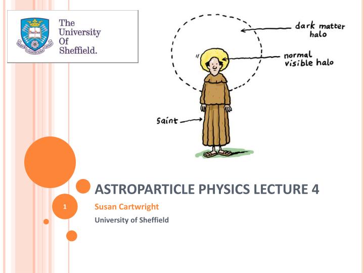 PPT - ASTROPARTICLE PHYSICS LECTURE 4 PowerPoint Presentation, free ...