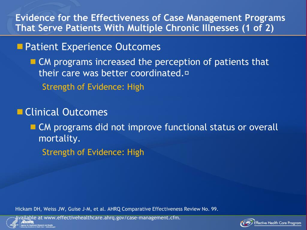 PPT - Evaluating Outpatient Case Management for Chronic Patients ...