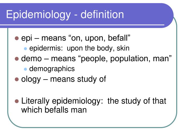 PPT - Epidemiology PowerPoint Presentation - ID:3269567