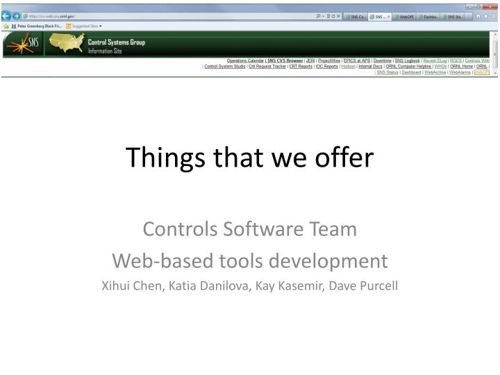 PPT - Things that we offer PowerPoint Presentation, free download - ID ...