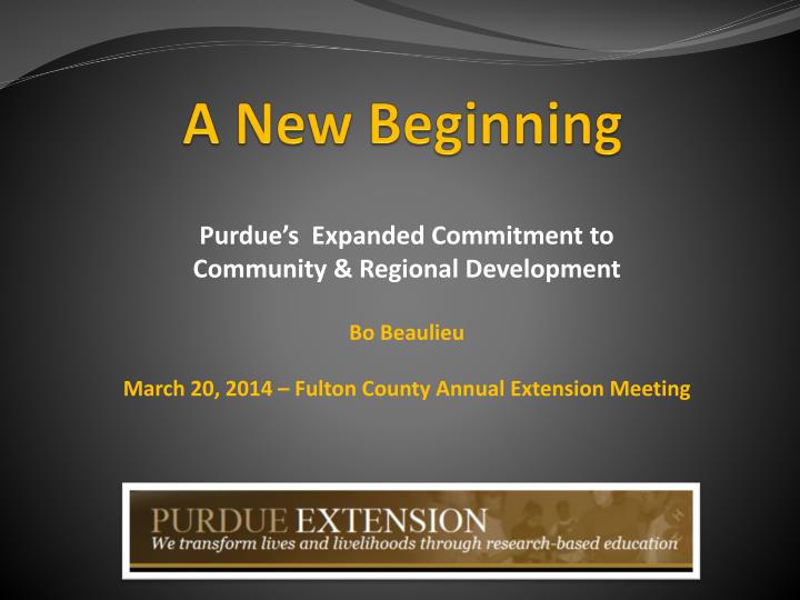PPT - A New Beginning PowerPoint Presentation, free download - ID:3269961