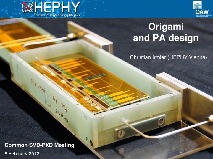 PPT - Origami and PA design PowerPoint Presentation, free download - ID ...