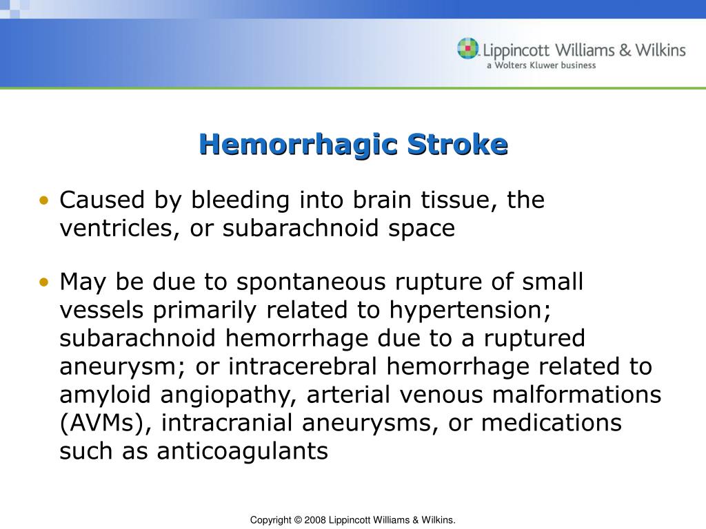 PPT - Chapter 62 Management of Patients With Cerebrovascular Disorders ...
