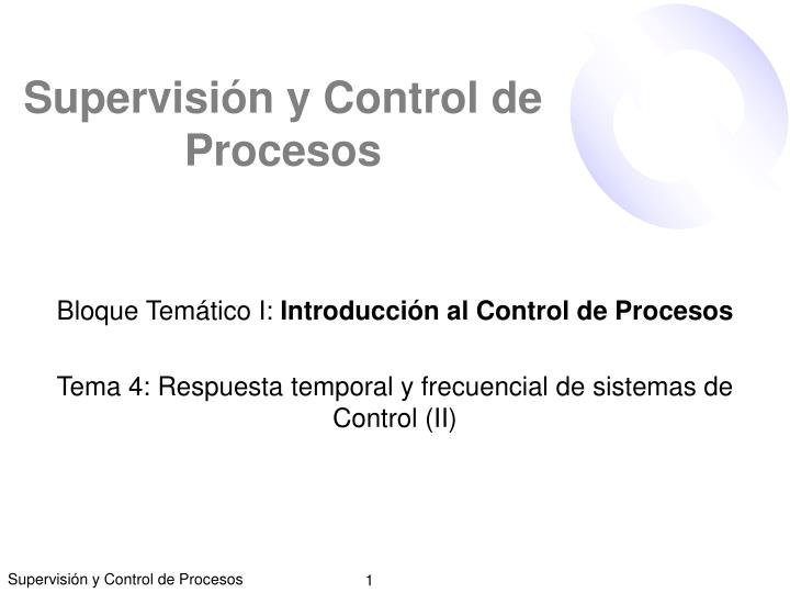 PPT - Supervisión y Control de Procesos PowerPoint Presentation, free download - ID:3270706