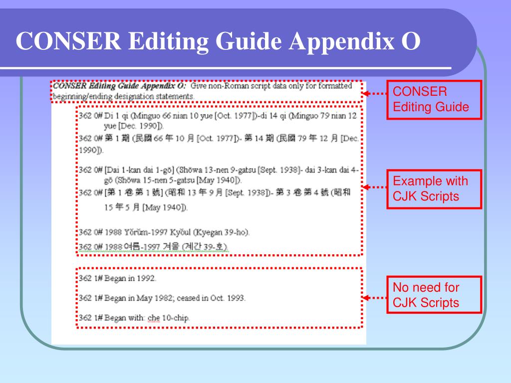 PPT - Updates on Descriptive Cataloging of East Asian Material: CJK ...