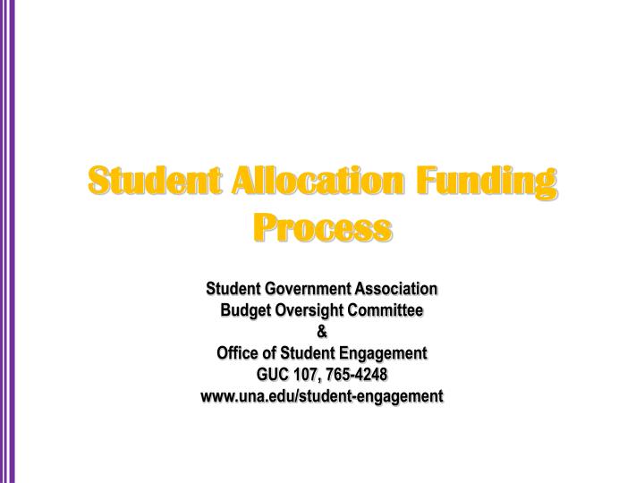PPT - Student Allocation Funding Process PowerPoint Presentation, free ...