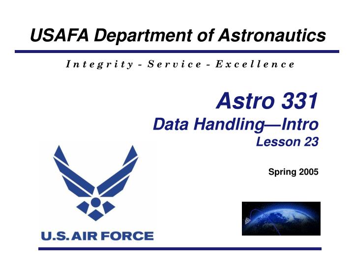 PPT - Astro 331 Data Handling—Intro Lesson 23 PowerPoint Presentation ...