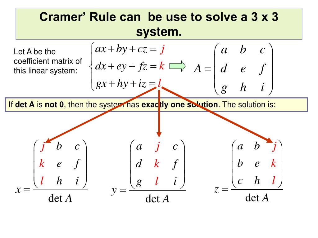PPT - 4.3 Determinants & Cramer’s Rule PowerPoint Presentation - ID:3271366 PPT - 4.3 Determinants & Cramer’s Rule PowerPoint Presentation - ID:3271366