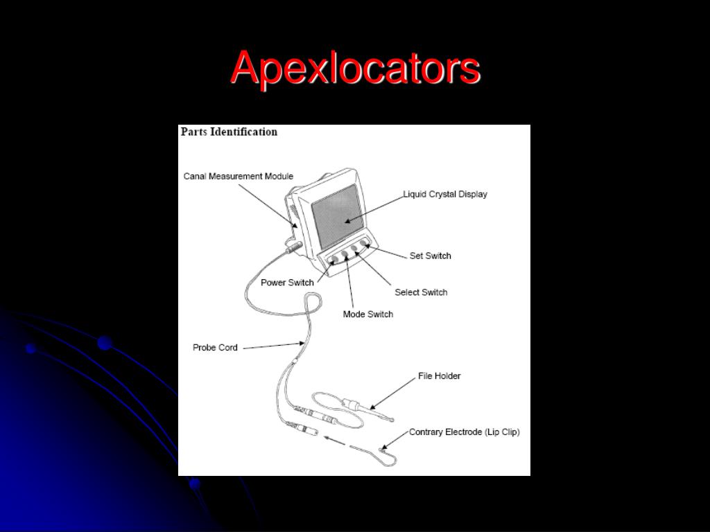PPT - Reendodontic treatment ( possibilities apexlocators in endodontic ...