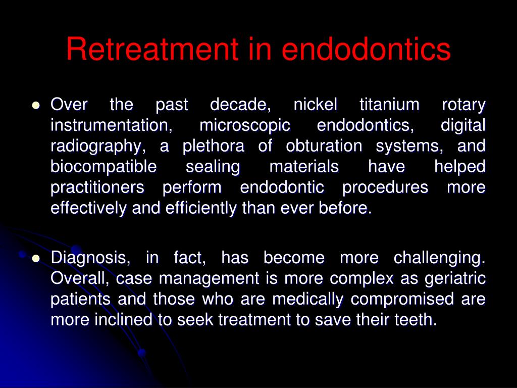 PPT - Reendodontic treatment ( possibilities apexlocators in endodontic ...