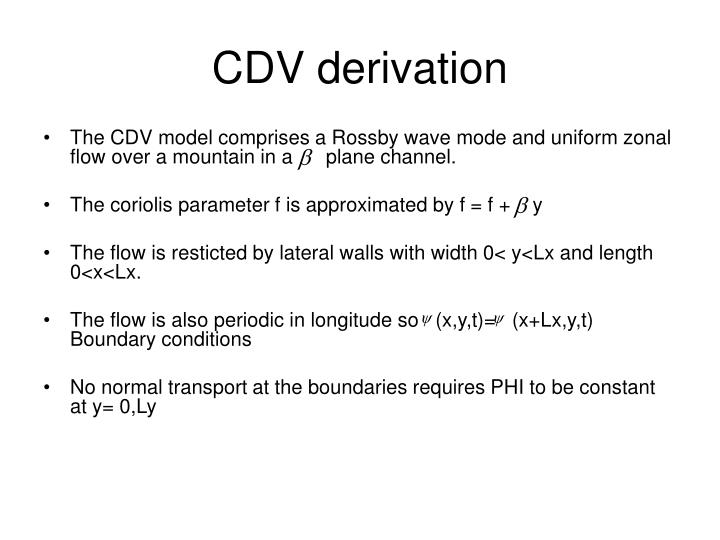 PPT - CDV derivation PowerPoint Presentation, free download - ID:3271536