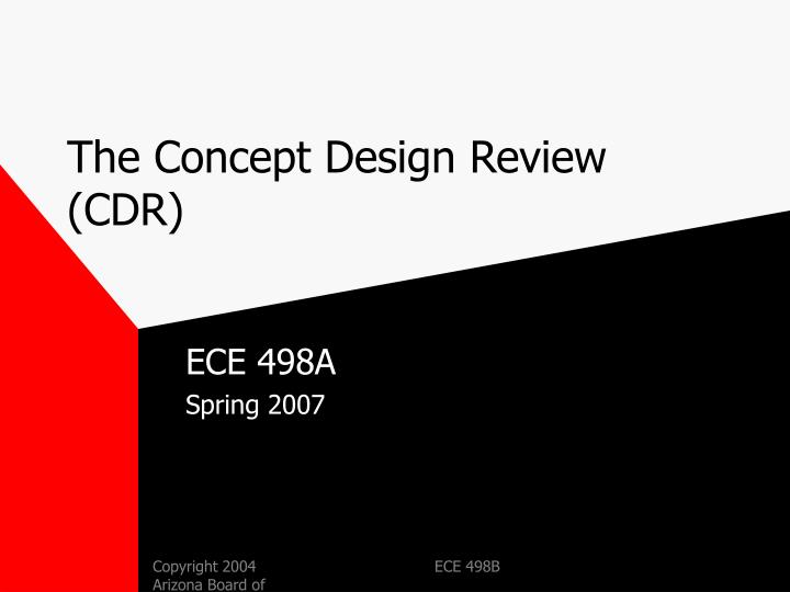 PPT - The Concept Design Review (CDR) PowerPoint Presentation, free ...