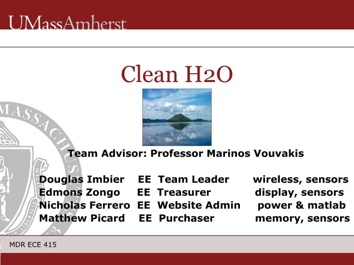 PPT - Clean H2O PowerPoint Presentation, free download - ID:3271673
