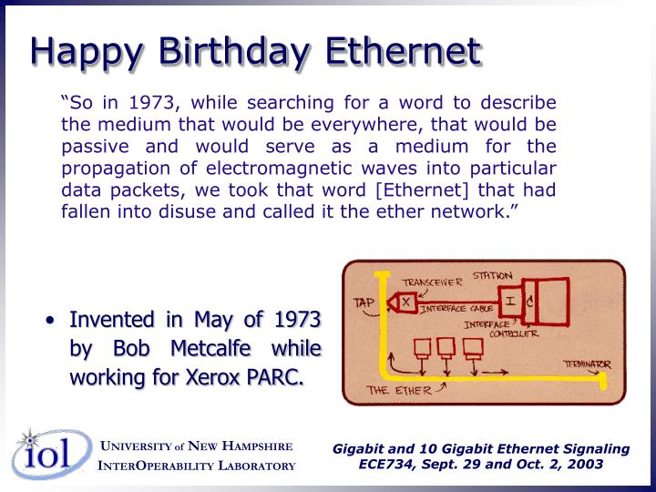 PPT - Gigabit Ethernet and 10 Gigabit Ethernet signaling PowerPoint ...