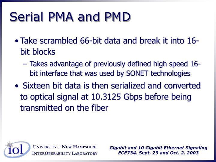 PPT - Gigabit Ethernet and 10 Gigabit Ethernet signaling PowerPoint ...