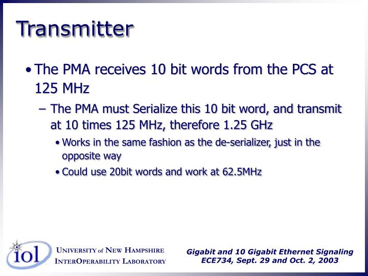 PPT - Gigabit Ethernet and 10 Gigabit Ethernet signaling PowerPoint ...