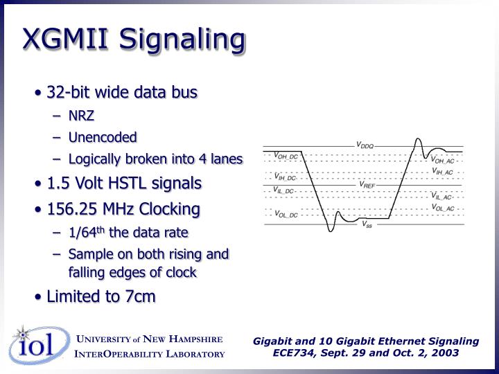 PPT - Gigabit Ethernet and 10 Gigabit Ethernet signaling PowerPoint ...