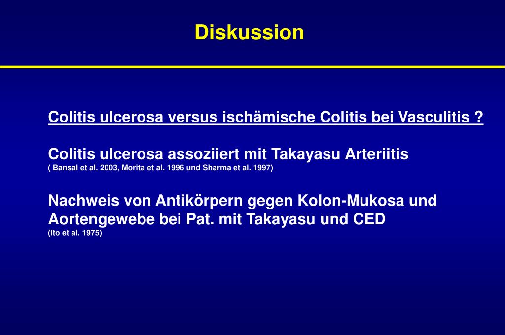 PPT - Chronisch entzündliche Darmerkrankungen (CED) und Herzbeteiligung ...