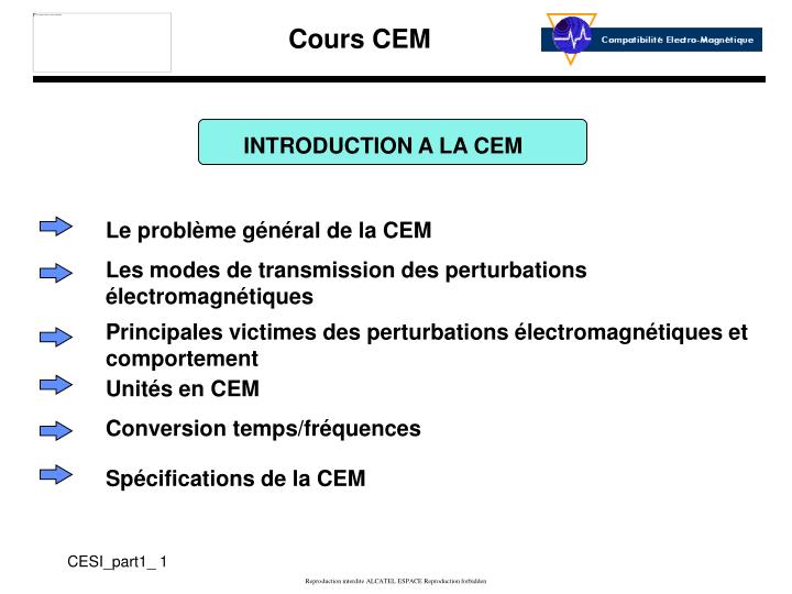 PPT - INTRODUCTION A LA CEM PowerPoint Presentation, free download - ID ...