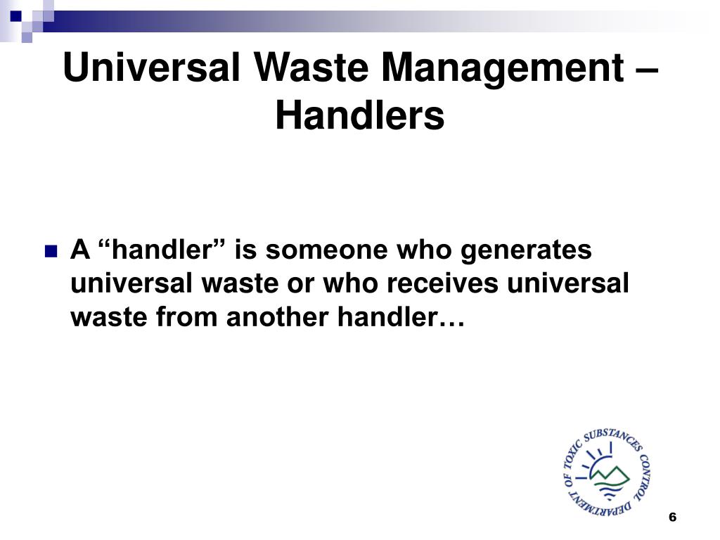 PPT - California EPA Department of Toxic Substances Control Hazardous ...