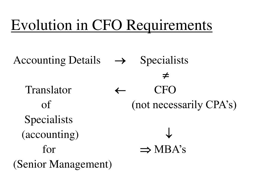 PPT - Chief Financial Officer - CFO PowerPoint Presentation, free ...