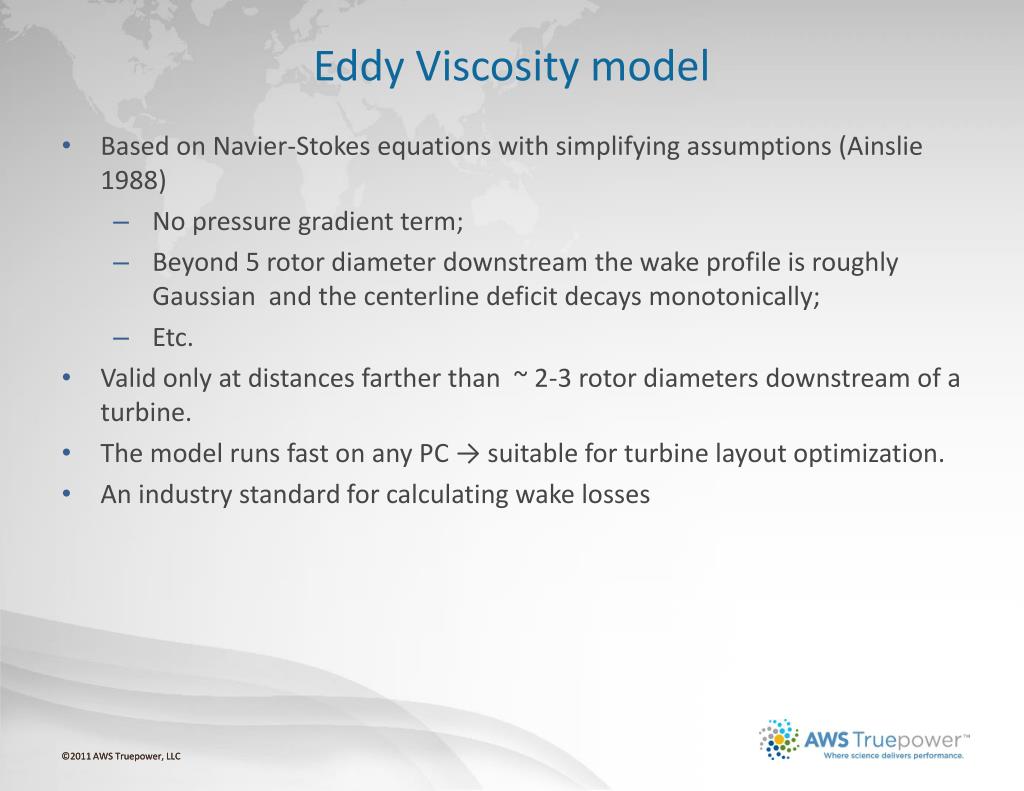 PPT - Overview of six commercial and research wake models for large ...