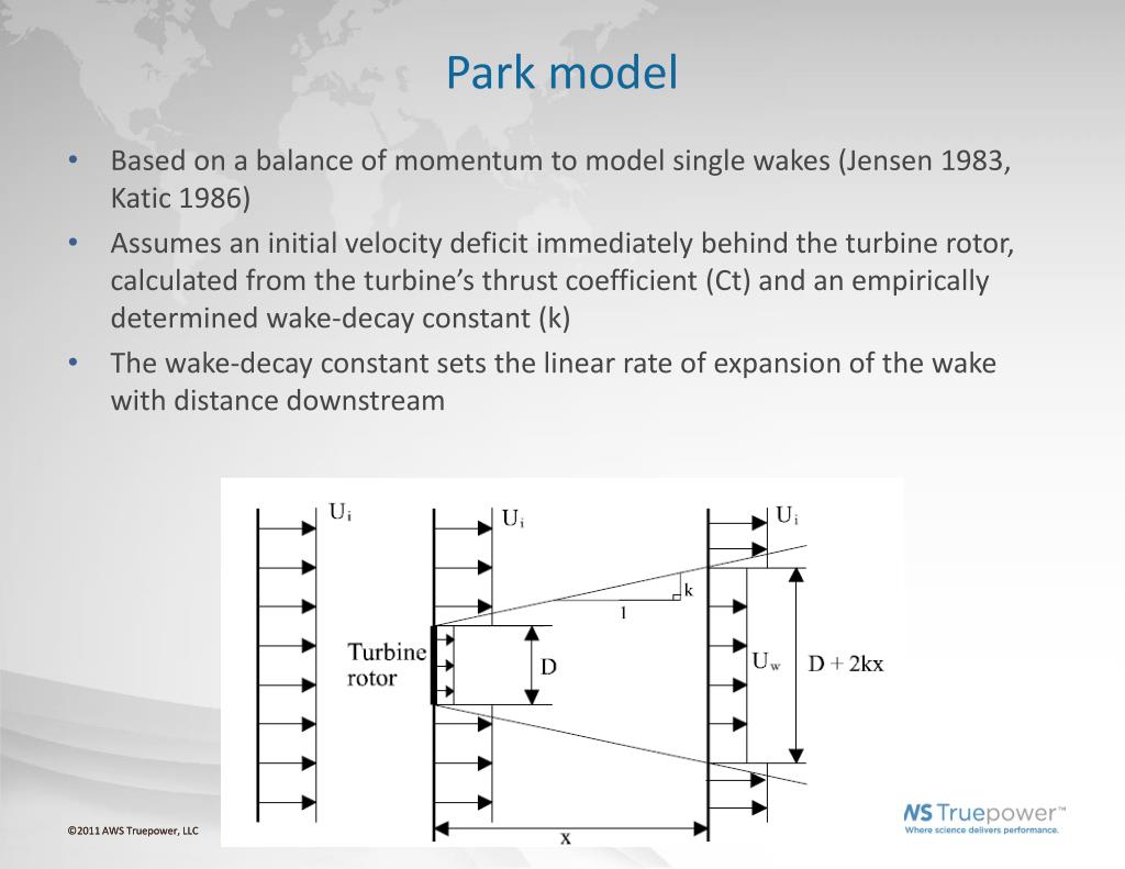 PPT - Overview of six commercial and research wake models for large ...