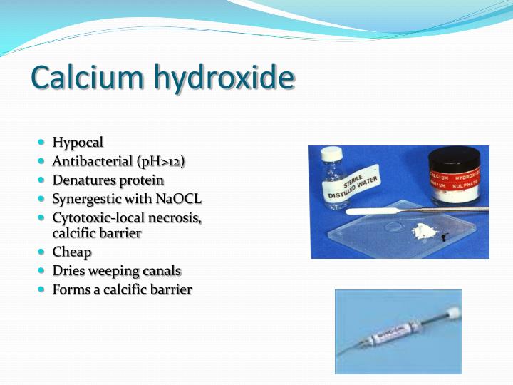 PPT - Endodontic Materials: Root canal irrigants and medicaments ...